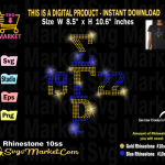 AKA Frame Rhinestone template svg Instant Download, aka 1908 bling svg ...