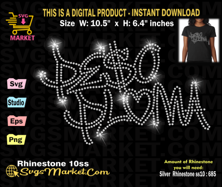 Peso Pluma Logo svg Rhinestone template For Cricut, Cameo. Peso Pluma ...